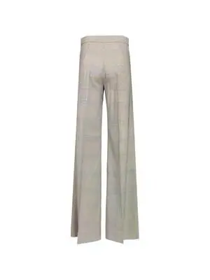 Max Mara Glen Check Wool Trousers - Neutrals