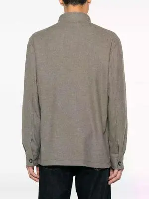 Tagliatore High-neck Patch-pocket Jacket