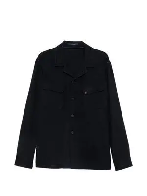 Tagliatore Flap-pocket Shirt Jacket - Blue