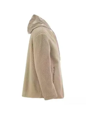 Herno Hooded Teddy-effect Jacket - Neutrals