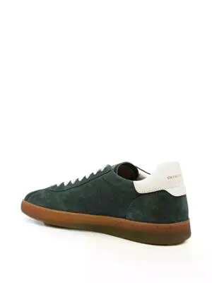 Officine Creative Suede Low-top Sneakers With Contrasting Heel