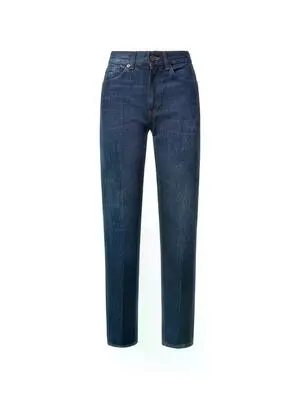 DONDUP Logo Patch Straight-leg Jeans