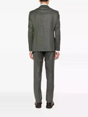 LUIGI BIANCHI Double-breasted Pinstripe-pattern Suit