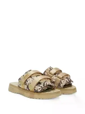 Palm Angels Quilted Flat Sandals
