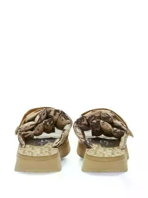 Palm Angels Quilted Flat Sandals