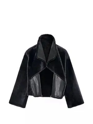 YVES SALOMON Lacon Reversible Shearling Jacket - Black