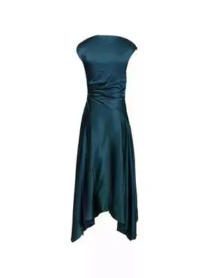 Staud Portia Silk Midi Dress