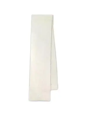 Isabel Marant Étoile Firny Embroidered-logo Knitted Scarf - Neutrals