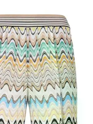 Missoni Chevron Knit Wide-leg Trousers - Neutrals