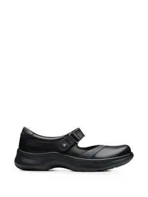 Clarks Clarkspro Pace Touch-strap Ballet Flats - Black