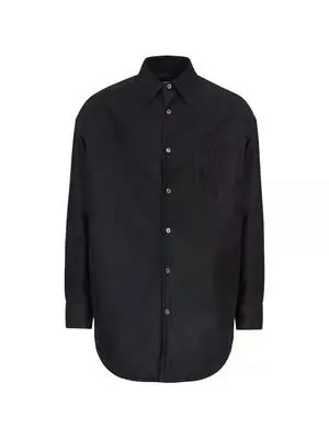MAISON MARGIELA Long-sleeve Cotton Shirt - Black