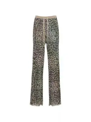 Marella Leopard-print Wide-leg Trousers