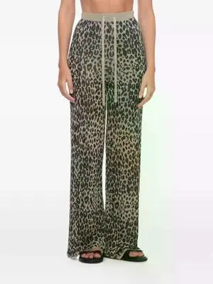 Marella Leopard-print Wide-leg Trousers