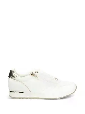 MEXX Zip-detail Metallic-trim Sneakers - White