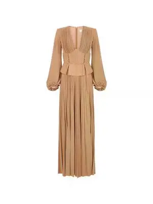 Elisabetta Franchi Pleated Evening Dresses