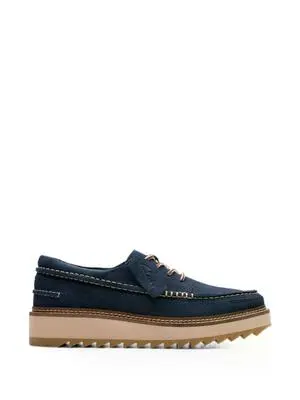 Clarks Clarkhill Lace Suede Derby Shoes - Blue