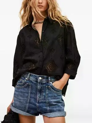 Ba&sh Muriel Lace-panel Shirt