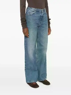 Soeur Wide-leg Faded Effect Jeans