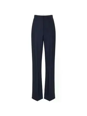 Elisabetta Franchi Pinstriped Palazzo Pants - Blue