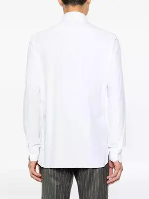 BARBA NAPOLI Long-sleeve Spread-collar Shirt - Grey