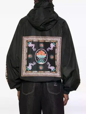 GANNI Logo-print Hooded Jacket