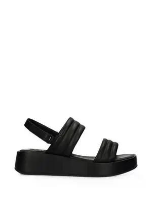 MEXX Quilted Platform Sandals - Black