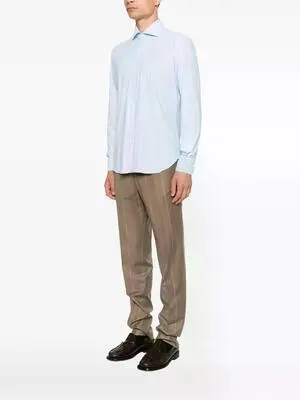 BARBA NAPOLI Spread-collar Long-sleeve Shirt