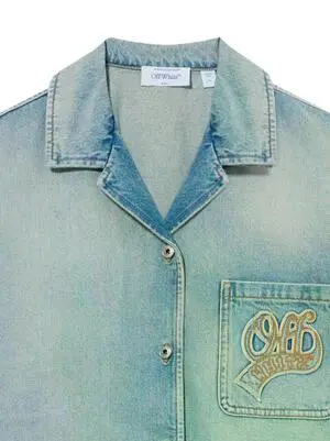 Off-White College Patch Denim Shirt