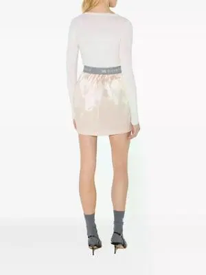 Elisabetta Franchi Rib-knit Cardigan With Logo Detail
