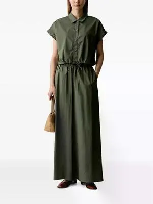 BENETTON Elasticated Waist Palazzo Pants - Green