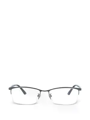 Gucci Square-frame Semi-rimless Glasses - Grey
