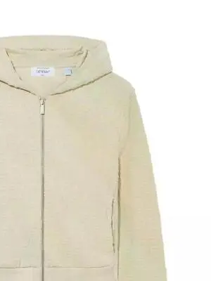 Off-White Logo-embossed Zip-up Hoodie