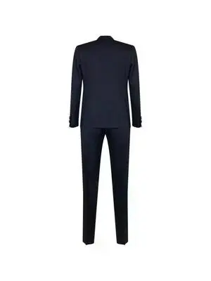 LARDINI Single-breasted Peak-lapel Suit - Blue