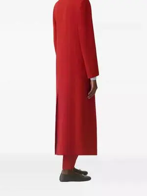 Fabiana Filippi Collarless Rear-slit Coat