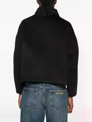 GIORGIO BRATO High-neck Zip-up Jacket - Black