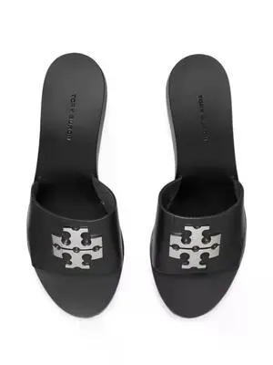 Tory Burch Charlie Logo-plaque Wedge Sandals