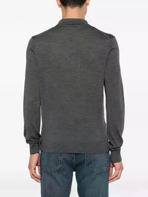 Etro Pegasus-embroidered Long-sleeve Polo Shirt