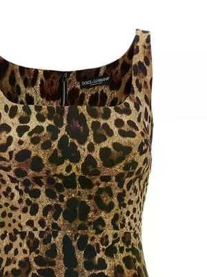 Dolce & Gabbana Leopard-print Midi Dress