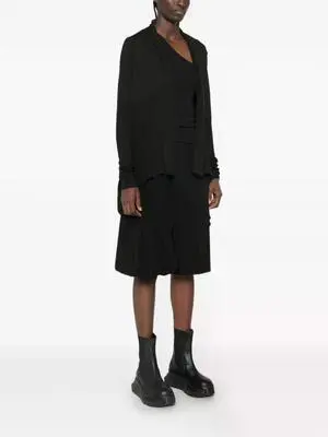 Rick Owens Asymmetric Long-sleeve Cardigan