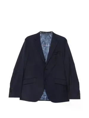 Etro Single-breasted Wool Suit - Blue