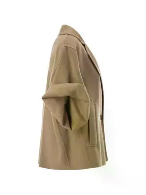 Max Mara Wkdneo Virgin Wool Double-breasted Jacket With A Boxy Silhouette