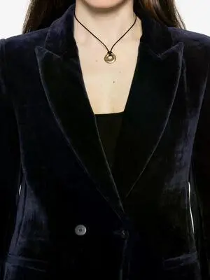 FORTE_FORTE Double-breasted Velvet Jacket