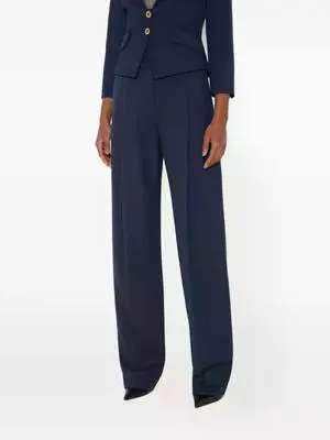 Elisabetta Franchi High-waisted Gabardine Trousers