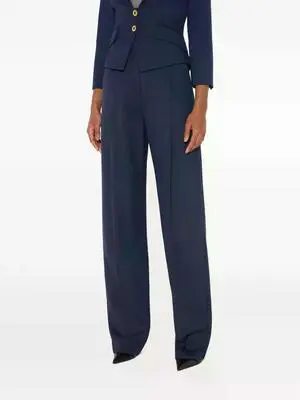 Elisabetta Franchi High-waisted Gabardine Trousers
