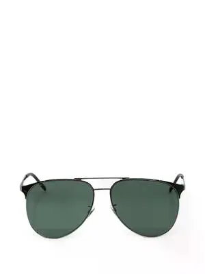 Saint Laurent Metal-frame Pilot Sunglasses - Silver
