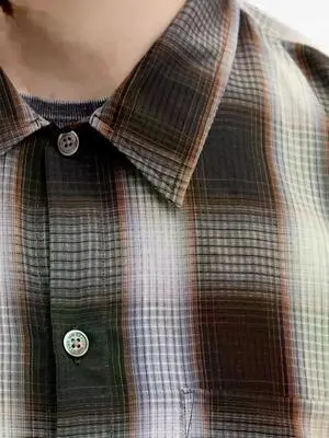 BEAMS Check-print Short-sleeved Shirt