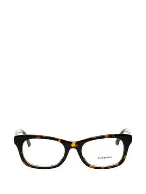 Burberry Tortoiseshell-effect Rectangle-frame Glasses
