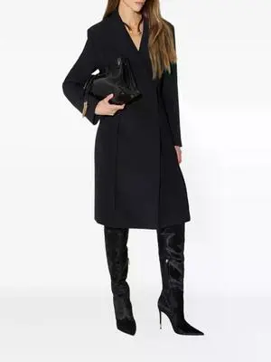 Elisabetta Franchi Coat In Double-layer Crêpe Fabric