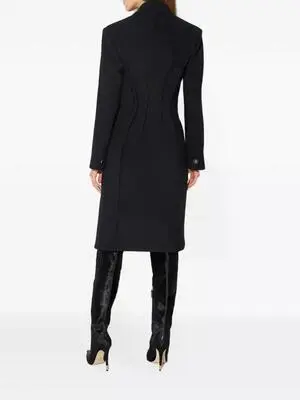 Elisabetta Franchi Coat In Double-layer Crêpe Fabric