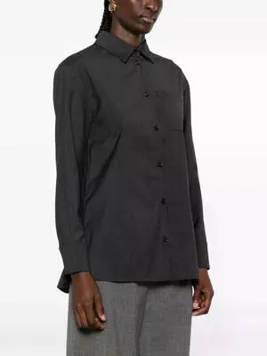 Max Mara Long Sleeve Button-up Shirt With Chest Pocket